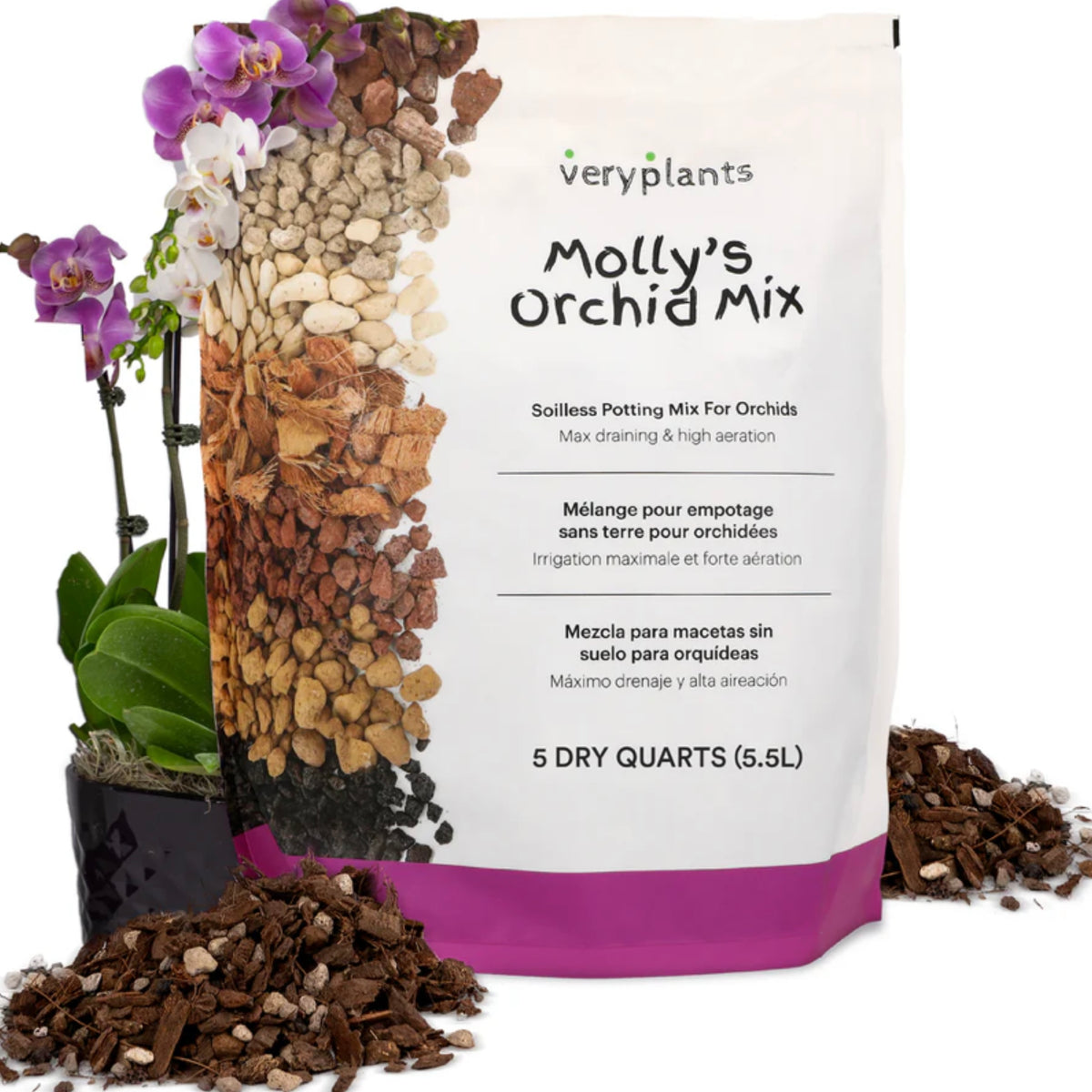 Molly's Orchid Mix - Premium Soilless Orchid Potting Mix – House of Plants